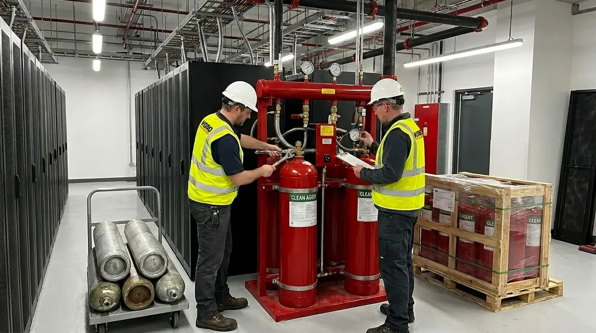 Fire Suppression System Recharge After Discharge - Kord Fire Protection